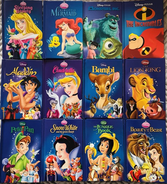DISNEY 12X SMALL Hardback Book Bundle, Ladybird Book Size, Disney Pixar ...