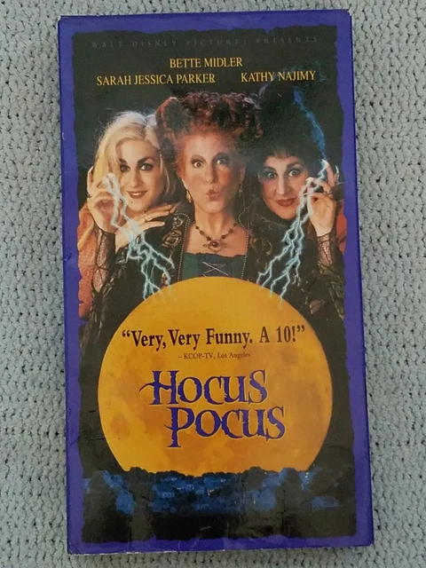 HOCUS POCUS VHS Movie Disney Bette Midler Sarah Jessica Parker Kathy ...