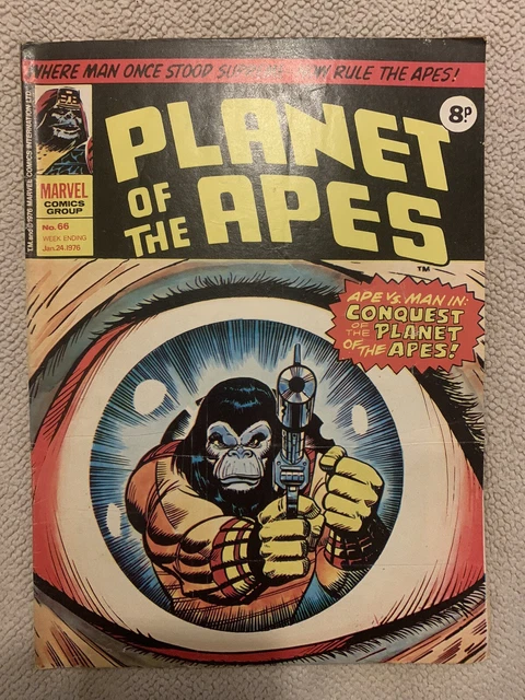 UK MARVEL: PLANET of the Apes Comic No# 66 Jan 24th 1976 VG/FN EUR 1,44 ...