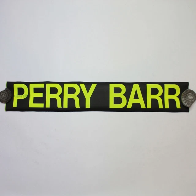 PERRY BARR BUS blind destination vintage 1994 Birmingham Midland Red £ ...
