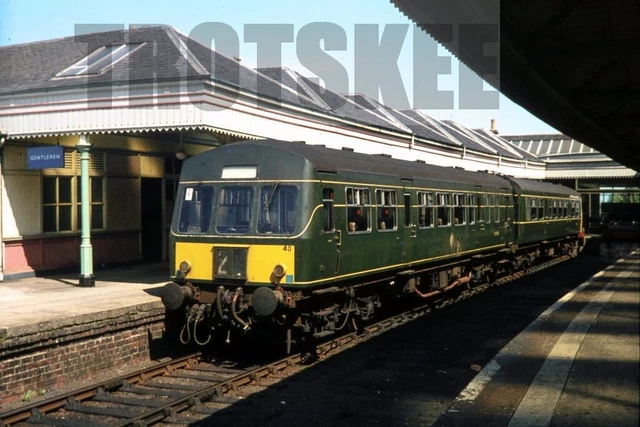 35MM SLIDE BR British Rail Diesel DMU Class 101 North Berwick 1968 ...