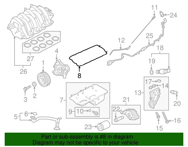 GENUINE FORD OIL Pan Gasket GR3Z-6710-A $39.29 - PicClick CA
