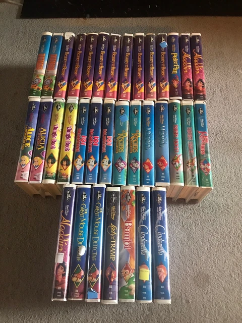 DISNEY VHS LOT (35) Disney Black Diamond/Masterpiece, VHS Tapes £31.25 ...