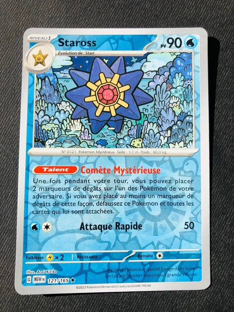 CARTE POKÉMON STAROSS 121/165 Reverse Holo Ev3.5 Mew 151 Pokémon Neuf EUR 3,99 - PicClick FR