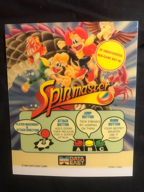 MINI MARQUEE SPIN Master Neo Geo Mvs Snk Arcade No Console Aes Cd Cdz ...