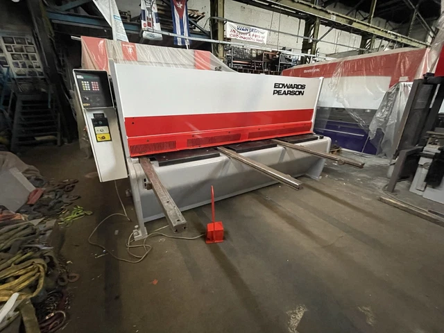 3METRE X 10MM Edwards Pearson Sheet Metal Guillotine Shear Serviced ...