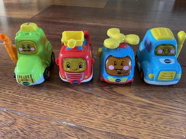 VTECH TOOT-TOOT DRIVERS 4 Interactive Tractor/Fire Engine/Helicopter ...