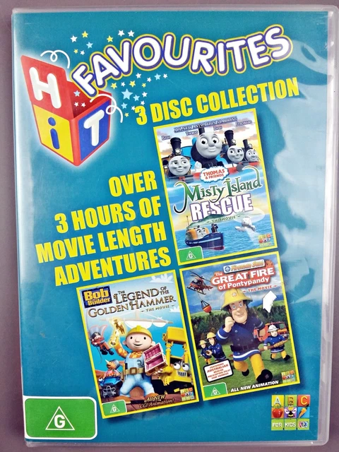 HIT FAVOURITES 3 Disc Collection Thomas & Friends Bob Builder & Fireman ...