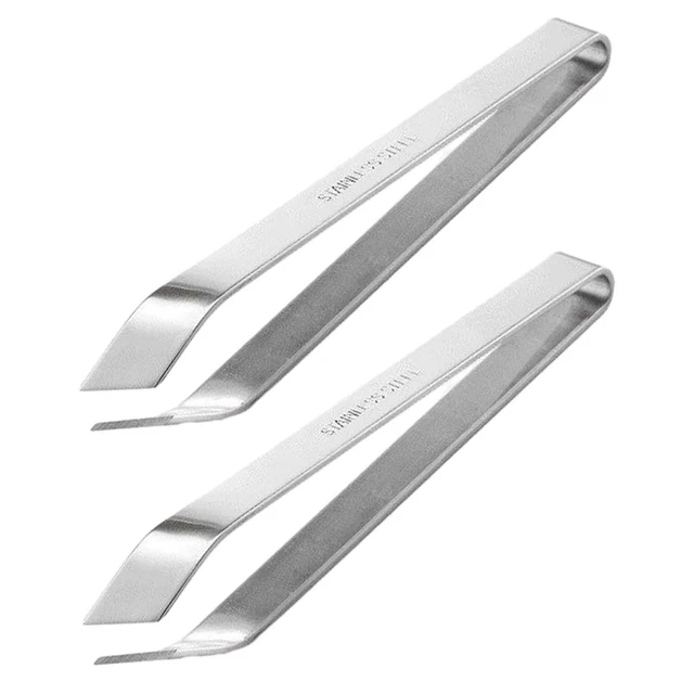 2X GARLIC PEELER Fish Bone Tweezers Manual Japanese Sushi Tongs Garlic ...