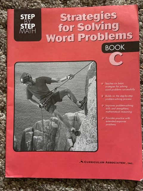 STEP BY STEP Math: Strategies for Solving Word Problems: Book C $4.50 ...
