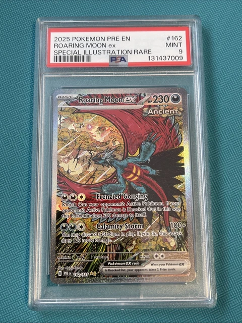 2025 POKÉMON PRISMATIC Evolutions Roaring Moon EX SIR 162/131 PSA 9 ...