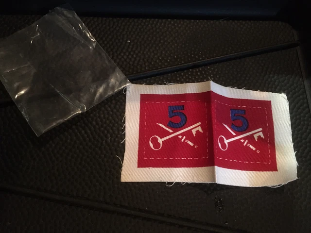 ORIGINAL UNISSUED WW2 BRITISH ARMY 5th INFANTRY BRIGADE PRINTED PATCH £ ...