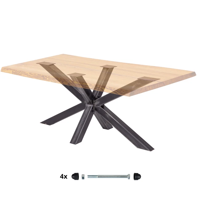 TELAIO DA TAVOLO telaio a croce SPIDER pattini da tavolo carico pesante ...