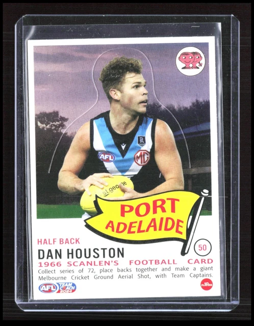AFL 2024 TEAMCOACH Scanlen's Port Adelaide Dan Houston 50 Football CB-2 ...