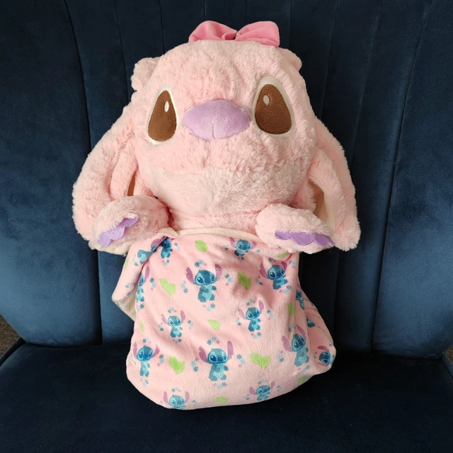 DISNEY PRIMARK LILO and Stitch Angel Soft Toy in Plush Bag Flashing ...