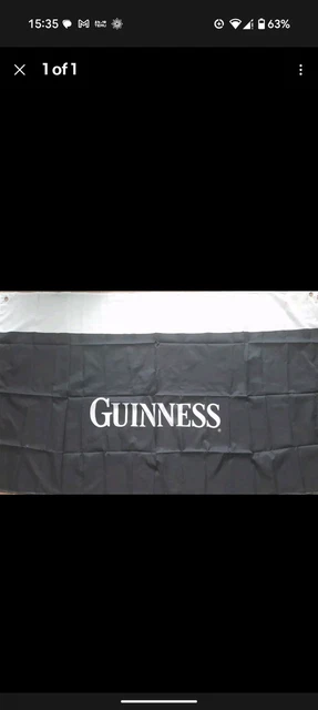GUINNESS DRAUGHT BEER Flag 180x120cm 6x4foot Banner Pub Bar Advertising ...
