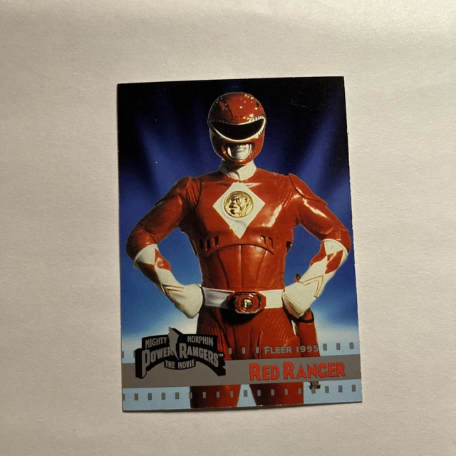 MIGHTY MORPHIN POWER Rangers: The Movie #4 Red Ranger 1995 Saban Fleer ...