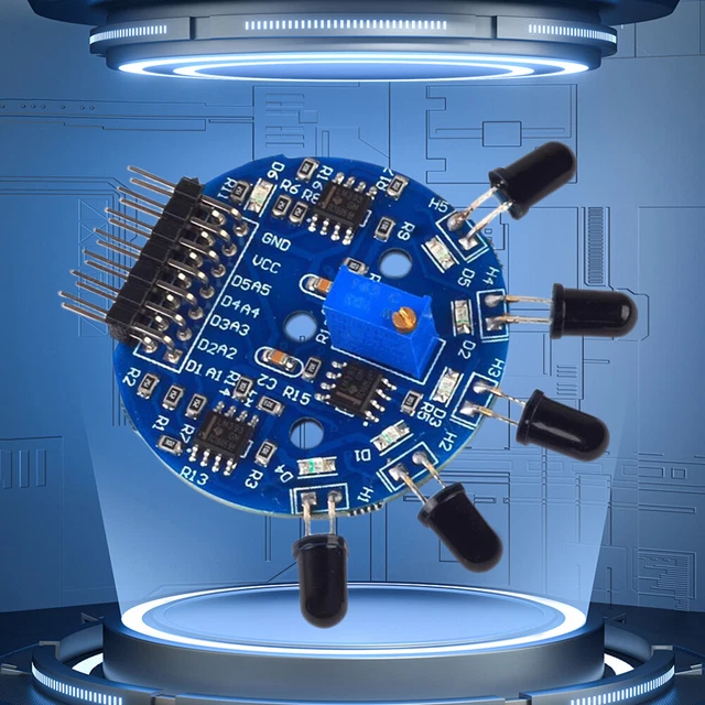 5 Way Fire Detection Sensor Module 33v 9v Flame Sensor For Arduino 8681