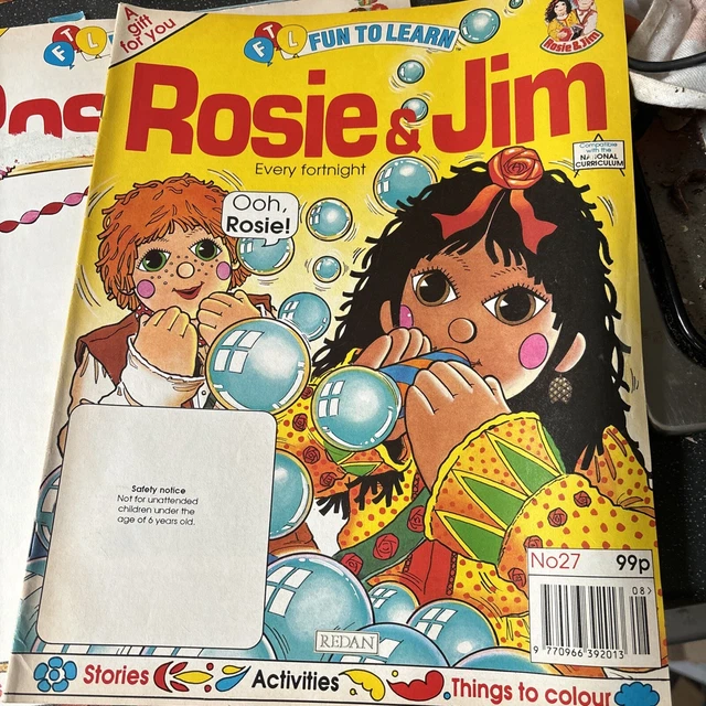 5 X ROSIE and Jim's Comics Magazines Vintage. Fun To Learn. £9.99 ...