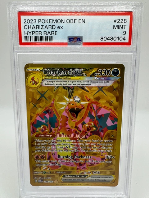 2023 POKEMON OBSIDIAN Flame Hyper Rare Charizard EX #228 PSA 9 EUR 73 ...