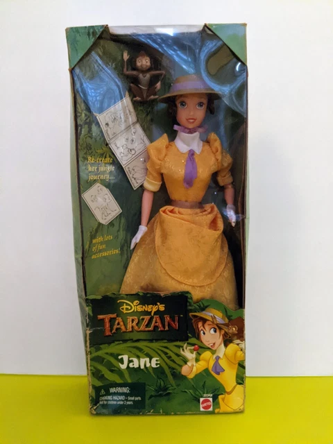 DISNEY'S TARZAN JANE Porter 11" Doll Vintage Mattel 1999 Barbie 22345 ...