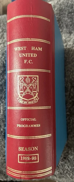 WEST HAM OFFICIAL programme binder £21.47 - PicClick UK