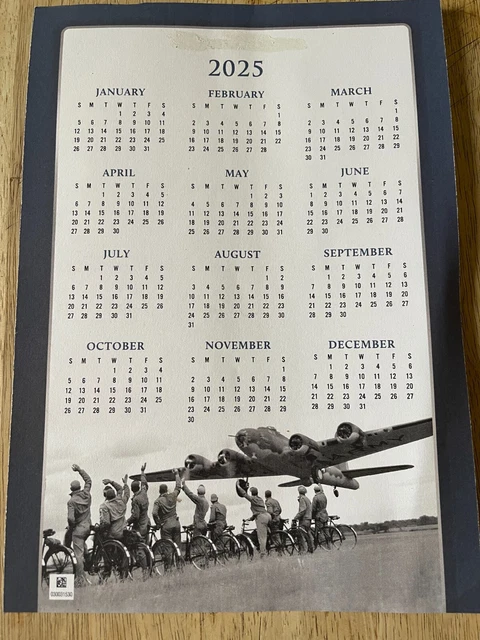 NATIONAL WWII MUSEUM - 2025 Calendar Card - 12 Months - 10.25" Tall x 7 ...