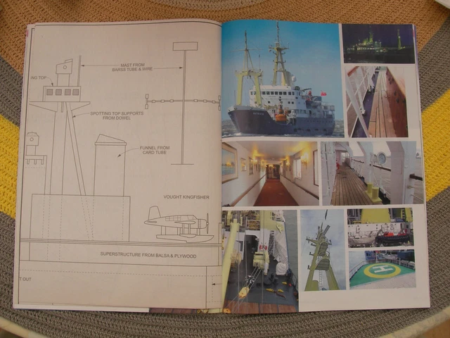MODEL BOATS PLANS of HMS Vulcan semi scale WW2 monitor & orig. mag. Feb ...