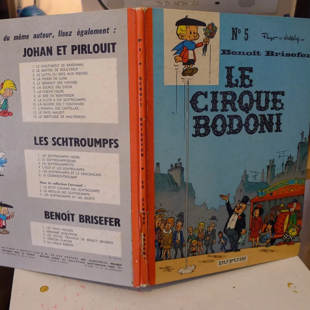LE CIRQUE BODONI , Benoit Brisefer ,Peyo ,Walthery ,Eo ,1971 EUR 20,00 ...
