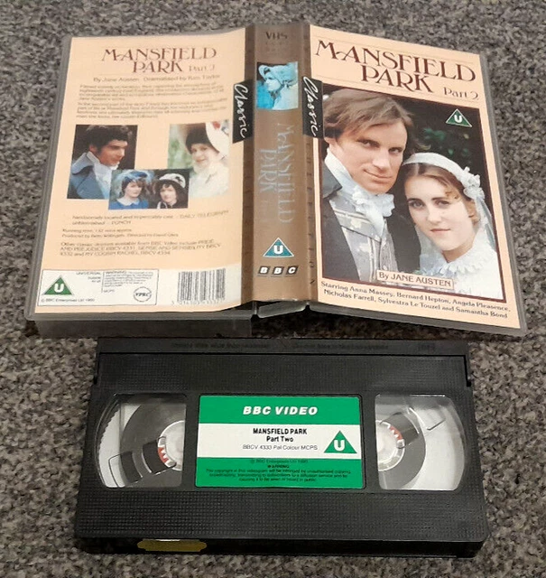 MANSFIELD PARK PART 2 Bbc Video Anne Massey Bernard Hepton Pal Vhs ...