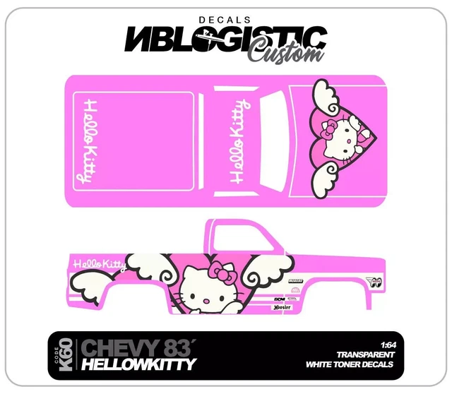 '83 CHEVY SILVERADO Custom WaterSlide Decal for hot wheels 1/64 062 $5. ...