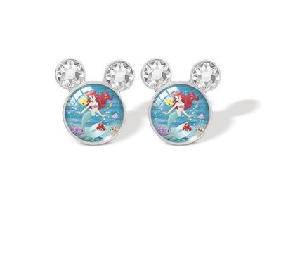 DISNEY'S THE LITTLE Mermaid Ariel On Mickey Mouse Shaped Gemmed Ears ...