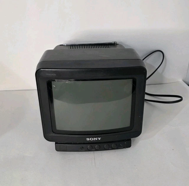 VINTAGE SONY TRINITRON CRT-TV 8" Portable KV-8AD10 Tested Working *READ ...