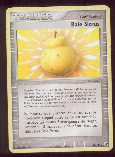 POKÉMON N° 91/115 - Trainer - Baie sitrus EUR 4,00 - PicClick FR