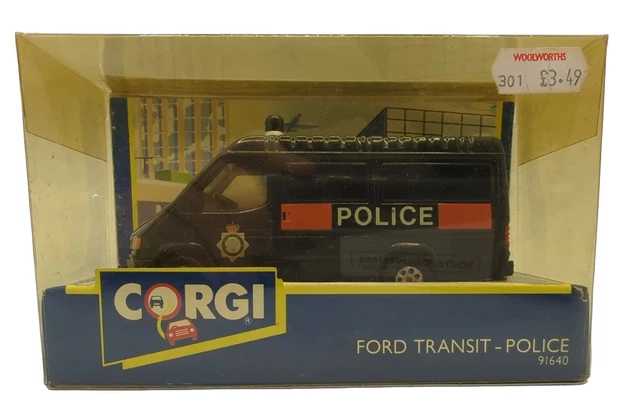CORGI 91640 FORD Transit Police Van Boxed Vintage Diecast 1991 Model ...