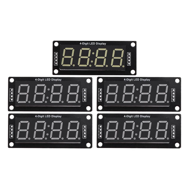 TM1637 CLOCK MODULE 4 Digit Digital Indicator Tube 7 Segment Digital LED Module £4.91 - PicClick UK