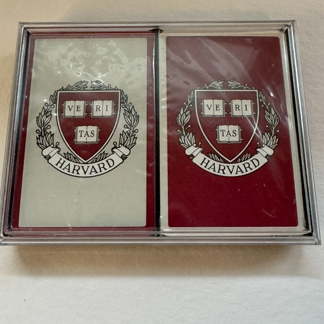 VINTAGE HARVARD UNIVERSITY Playing Cards 2 Decks Set SEALED $24.99 ...