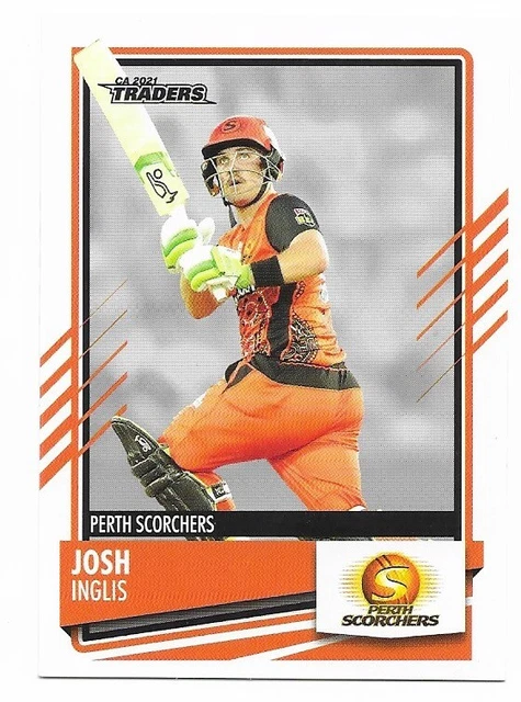 2025 26 CRICKET Traders PERTH SCORCHERS JOSH INGLIS 118 COMMON CARD $1. ...