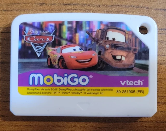 DISNEY PIXAR CARS 2 Vtech Mobigo Learning System Cartridge. Rare French ...