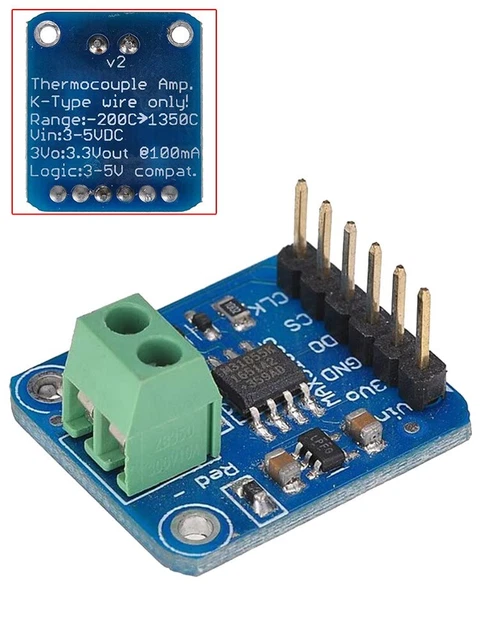 THERMOCOUPLE BOARD MAX31855 Module Measurement Temp Sensor Temperature ...