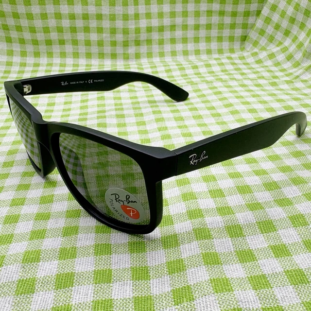 2026 MEN'S SUNGLASSES Ray-Ban RB4165 JUSTIN Black Frame Grey Gradient ...