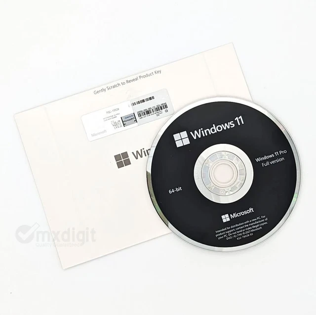 MICROSOFT WINDOWS 11 Pro DVD English Full Version 1-PC Factory Sealed £ ...