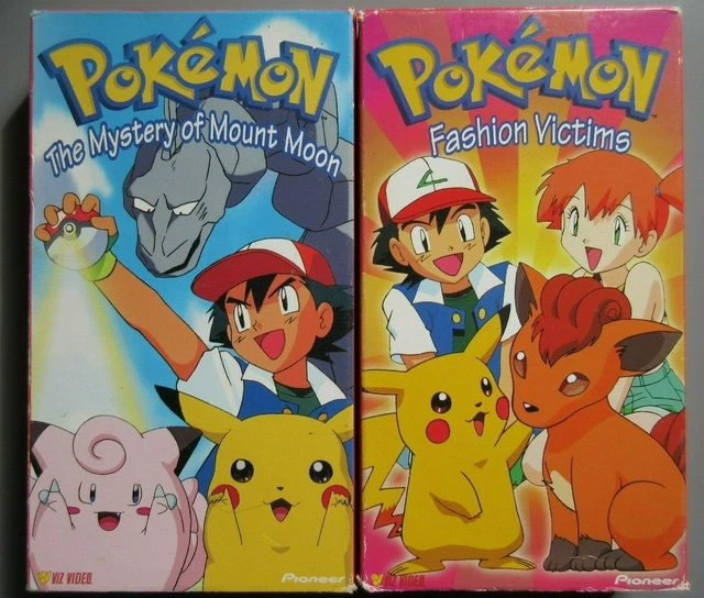 TWO 1998 POKEMON VHS Movies Tapes Fashion Victims The Mystery of Mount ...