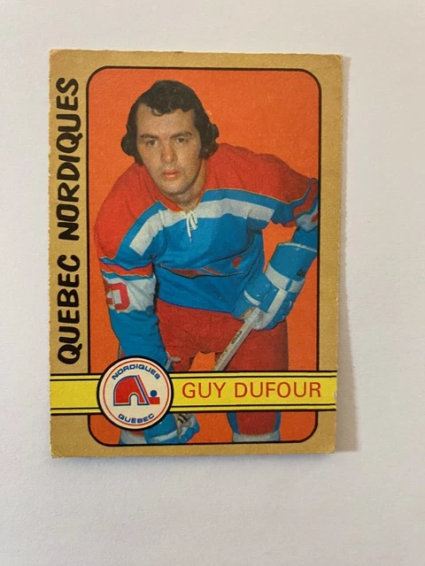 1972-73 O PEE Chee WHA #328 GUY DUFOUR QUEBEC NORDIQUES Card $0.99 ...