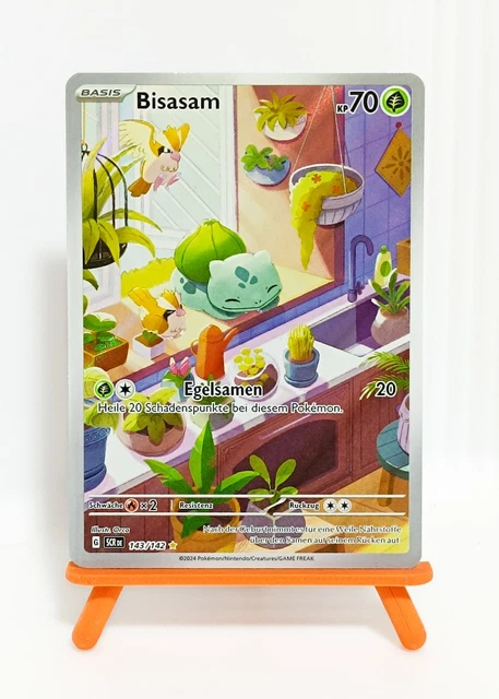 POKEMON KARTE BISASAM Bulbasaur Alt Art Stellarkrone SCR 143/142 ...