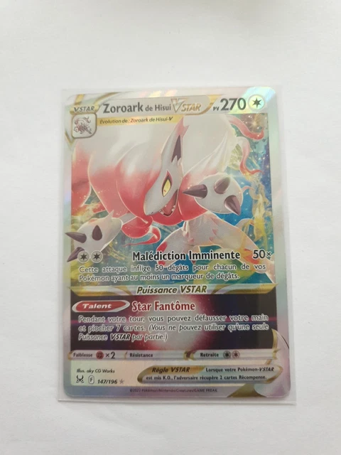 CARTE POKÉMON Zoroark de Hisui VSTAR 147/196 EB11 Origine Perdue FR EUR 1,00 - PicClick FR