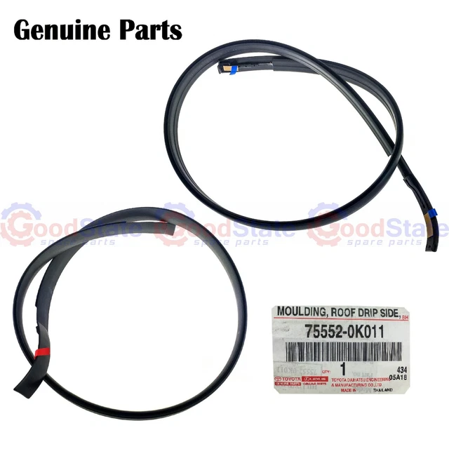 GENUINE TOYOTA HILUX KUN26 KUN25 KUN16 Dual Cab RH & LH Roof Drip Side ...