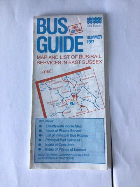 BUS GUIDE - Map And List Of Bus/Rail Services In East Sussex - Summer ...