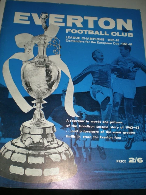 EVERTON A Souvenir In Words And Pictures From 1962/63, 64 Pages,Staples ...