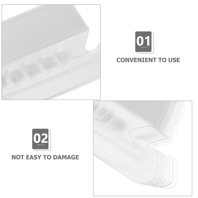 100 PCS FOLDERS with Tabs Hanging File and Inserts Classification Index ...